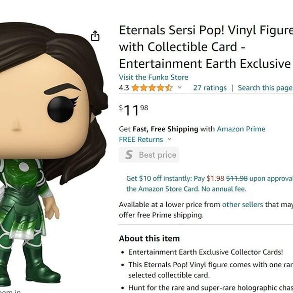 Funko | Toys | Pop Marvel Eternals Sersi 728 | Poshmark